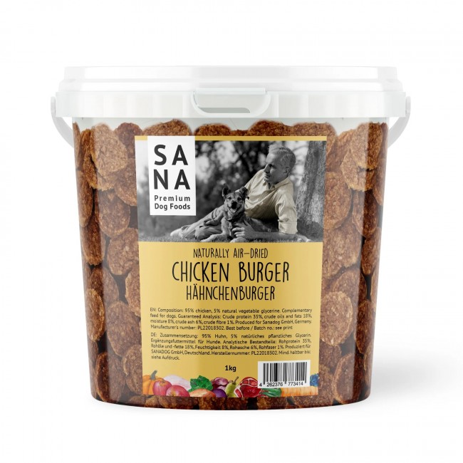 Sana Burger di Pollo (Secchio da 1 kg)